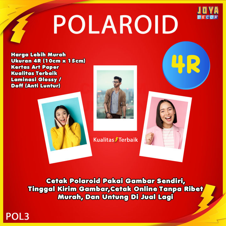 CETAK FOTO POLAROID 4R TERMURAH, TANPA PO Harga per 10 PCS | Lazada Indonesia