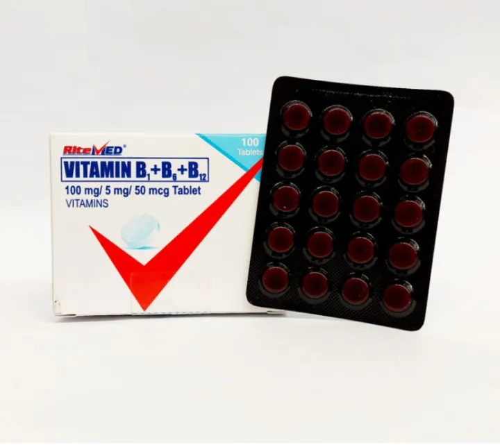 RiteMed Vitamin B Complex (B1, B6, B12) 100 tablets Neurogen-E and ...
