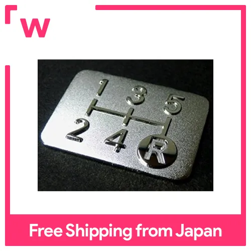 Tuningfan Plated Shift Pattern Plate for 5-speed MT vehicles SPP-A001 ...
