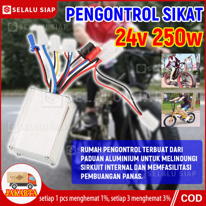 Controller 24V 250W Brushed DC Kontroler Skuter Elektrik Sparepart ...