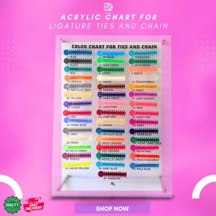 Acrylic Color Chart Dental Clinic Display of Dental Rubbers | Lazada PH