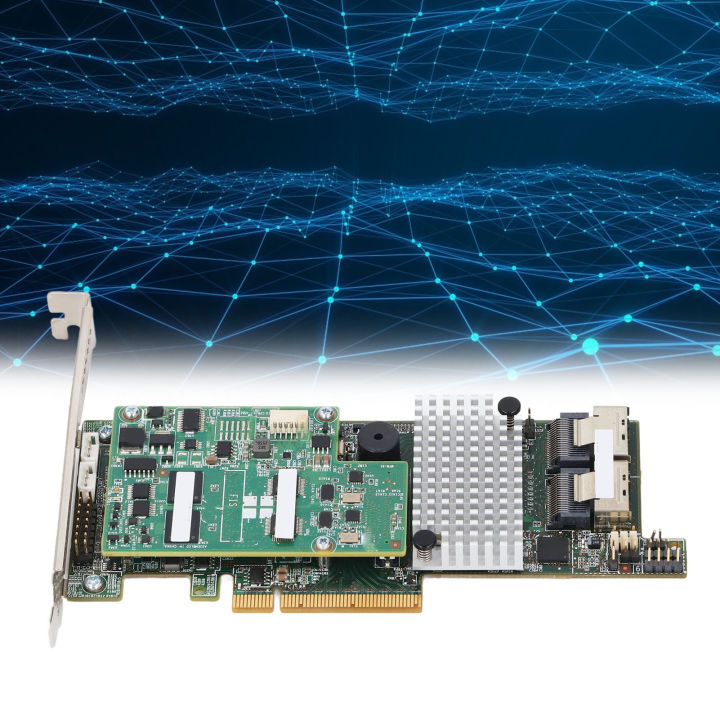 RAID Controller Card 6GB Per Second Transfer SAS Controller Card Array Card for RAID 1G Cache ...