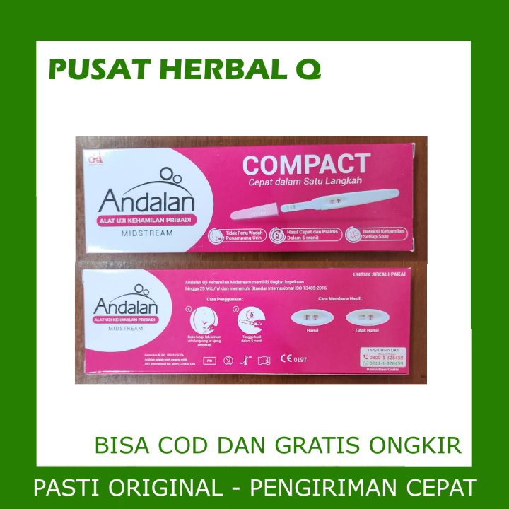 ANDALAN UJI TES KEHAMILAN PRIBADI MIDSTREAM COMPACT TEST PACK TEST ...