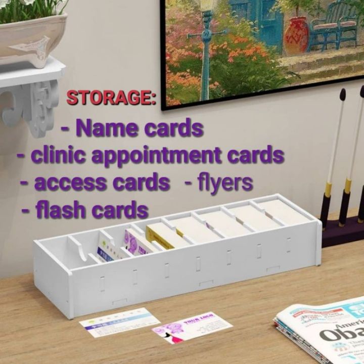 Name card holder business card storage rack clinic appointment card ...