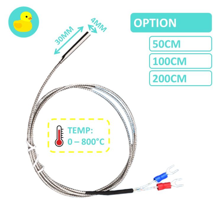 Thermocouple Type K Temperature Sensor With Stainless Steel Probe | Lazada