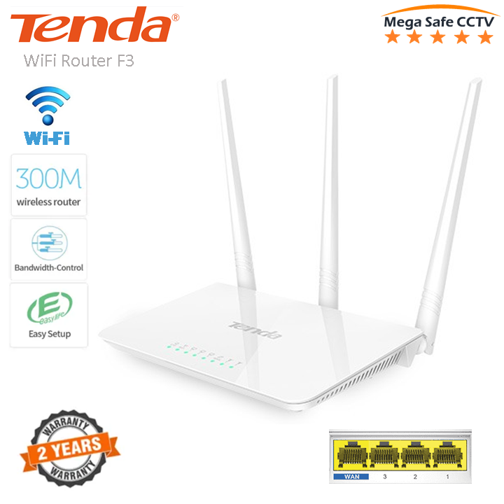 Tenda F3 300Mbps Wireless Router Easy Setup WiFi Router Home WiFI for ...