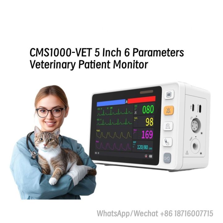CONTEC CMS1000-VET Veterinary ICU Patient Monitor 6 Parameters Vital ...