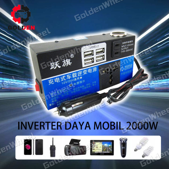 Mobil Power Inverter 2000W Modified Sine Wave Inverter Frekuensi Tinggi ...