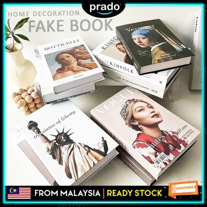 PRADO MALAYSIA Fake Books Foldable Book Room Aesthetic Minimalist ...