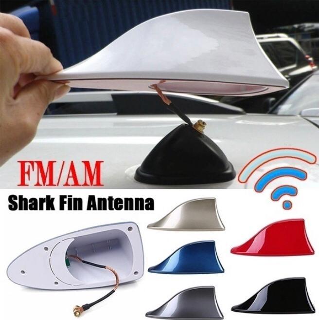 Universal Car Shark Fin Antenna Auto Radio Signal Aerials Roof Antennas ...