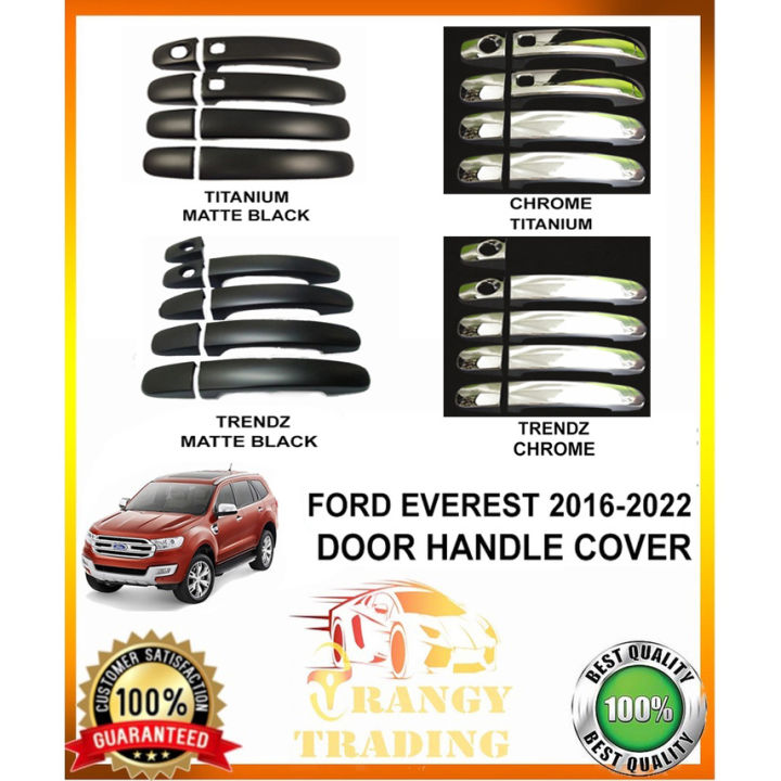 Ford Everest 2016 to 2022 TRENDZ / TITANIUM Door handle cover Matte ...