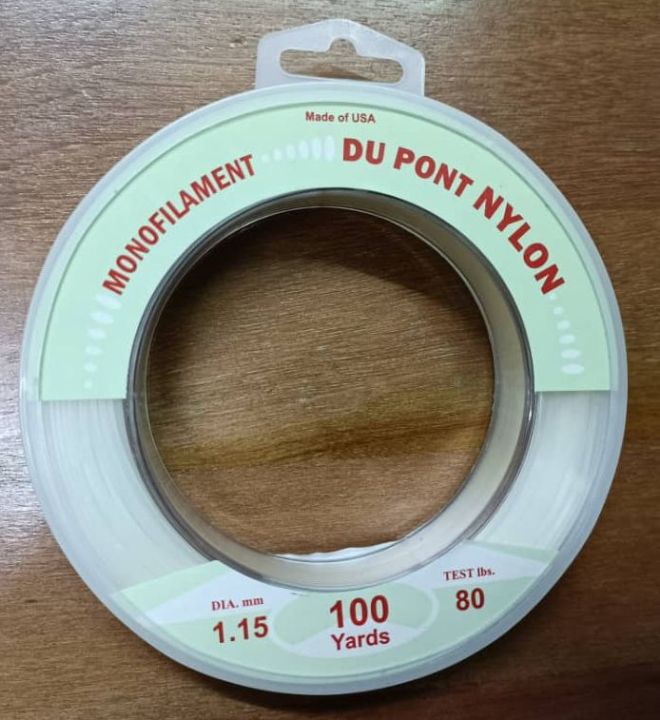 Perambut Pancing DU PONT Made in USA Monofilament DU Pont Nylon Fishing ...