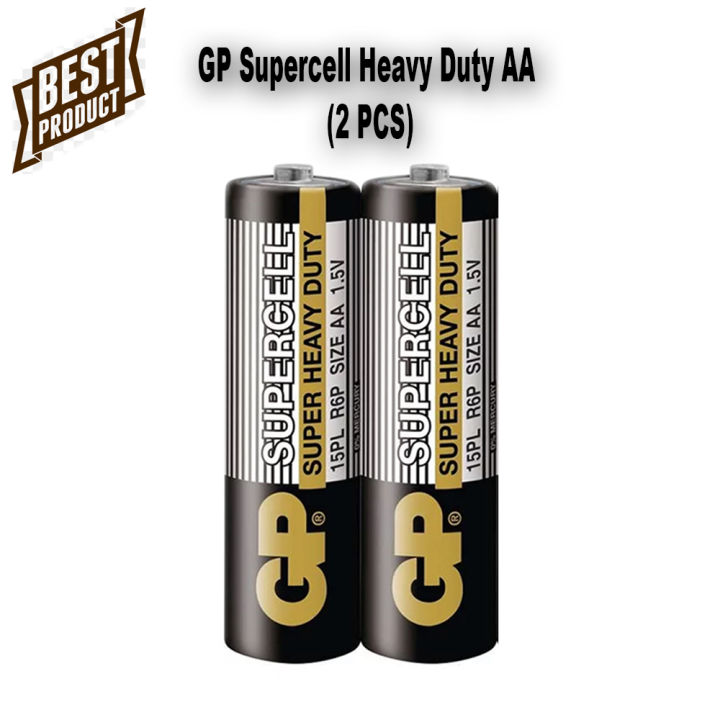 GP Supercell Heavy Duty Battery AA (2pcs) | Lazada