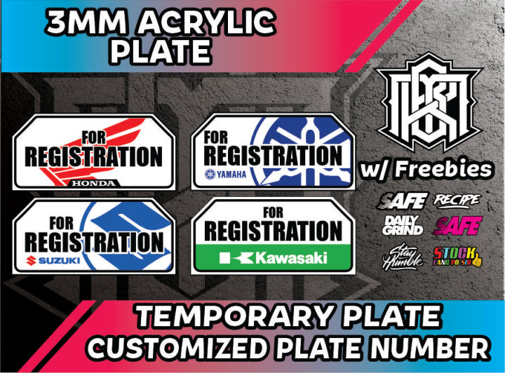 Temporary Registration Plate | Lazada PH