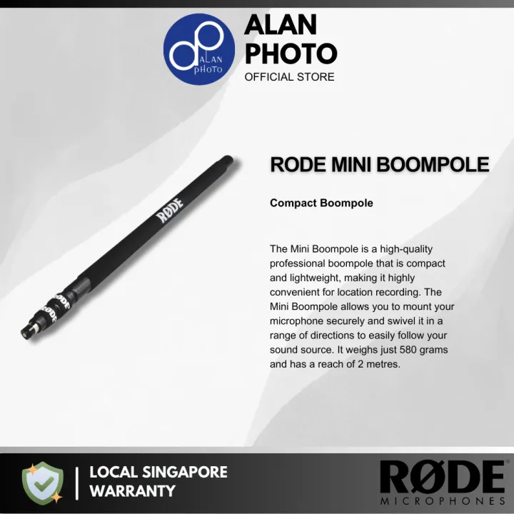 Rode Mini Boompole Compact Microphone Boom Pole (2.1M) | Lazada Singapore