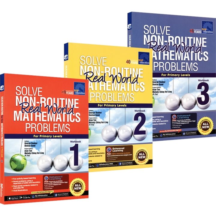 SAP solve non routine real world Mathematics Problems Workbook 1-3 real life mathematics ...