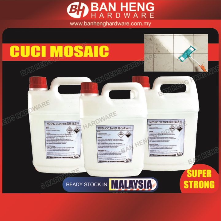 Mosaic Fluid Cleaner / Tile Remover / Pencuci Lantai Mozek Simen Acid ...