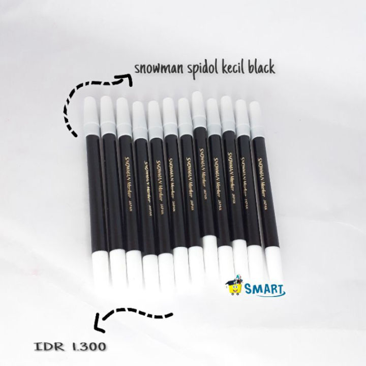 SNOWMAN SPIDOL KECIL HITAM | Lazada Indonesia