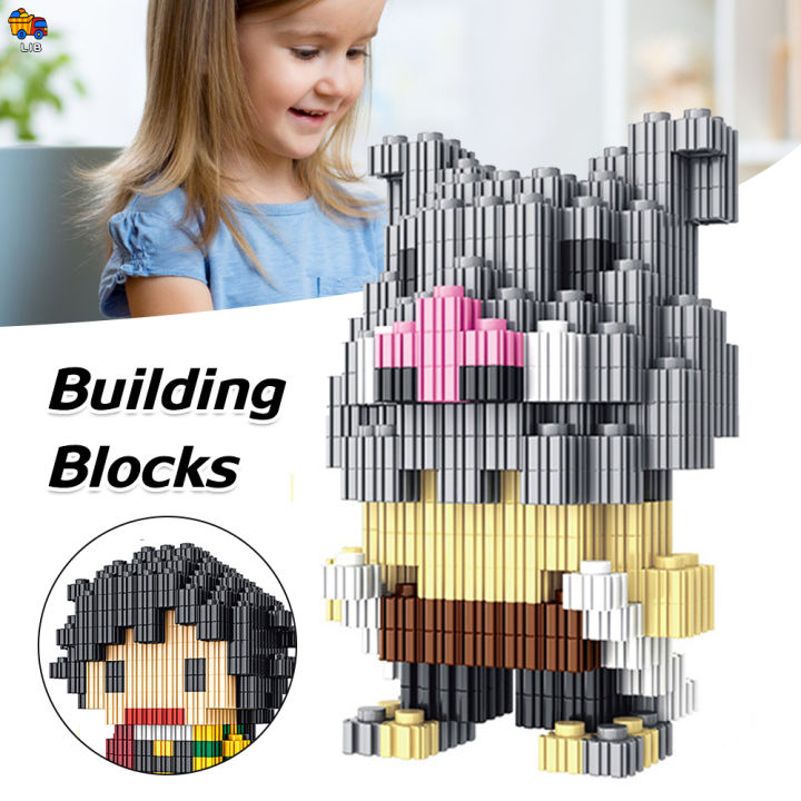 LIB Lego Demon Slayer Puzzle Action Building Toy Lego Pixel Blocks Game ...