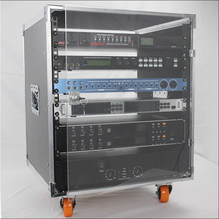 COD 12U flight case with door power amplifier rack empty cabinet travel ...