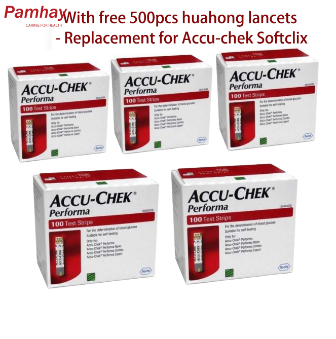 ACCU CHEK PERFORMA 100 X 5 Diabetes Test Strips Blood Glucose Strips ...