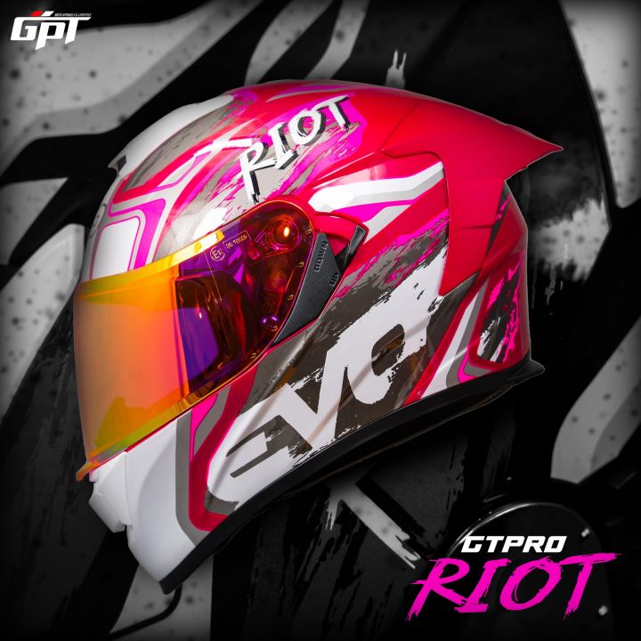 EVO GT-PRO RIOT FULL FACE DUAL VISOR WITH FREE CLEAR LENS | Lazada PH