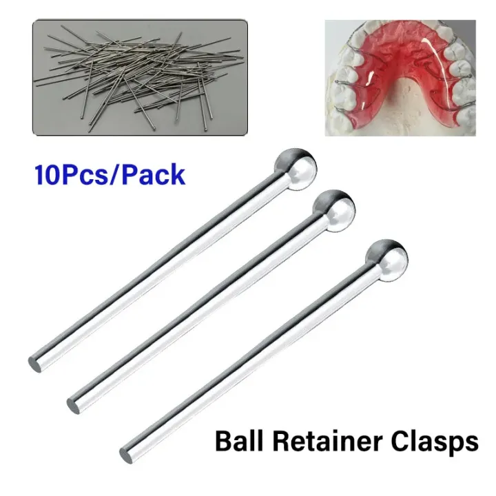 10Pcs Dental Orthodontic Ball Retainer Clasps For Tooth Hold Position 0 ...