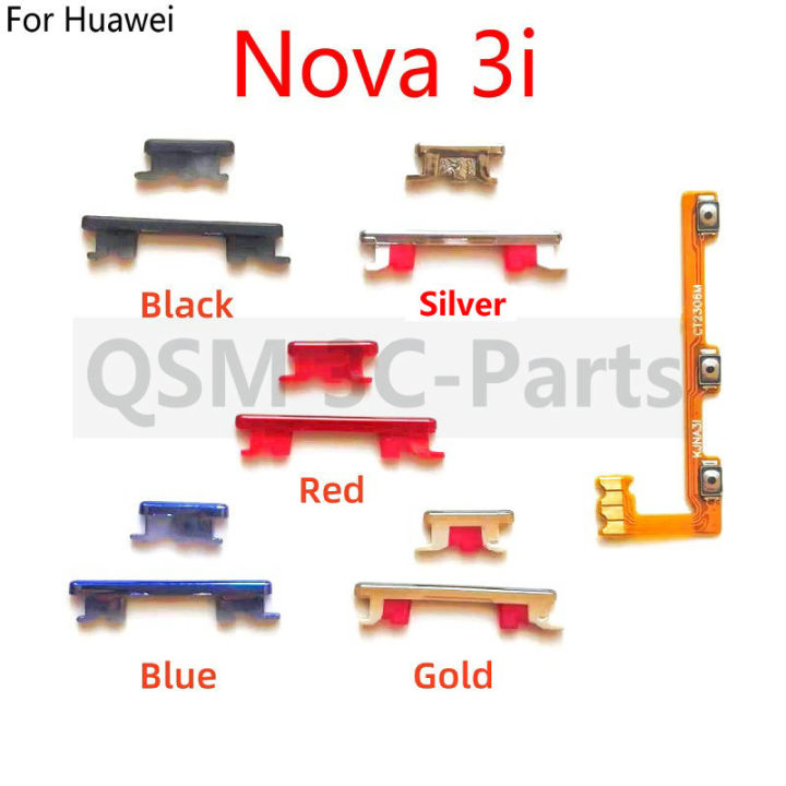 For Huawei Nova 3i Power Button ON OFF Volume Up Down Side Button Key ...