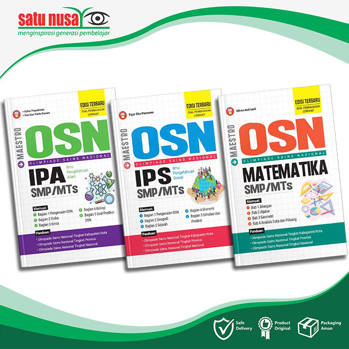 Buku Maestro OSN (Olimpiade Sains Nasional) IPA, Matematika, dan IPS SMP/MTs | Lazada Indonesia