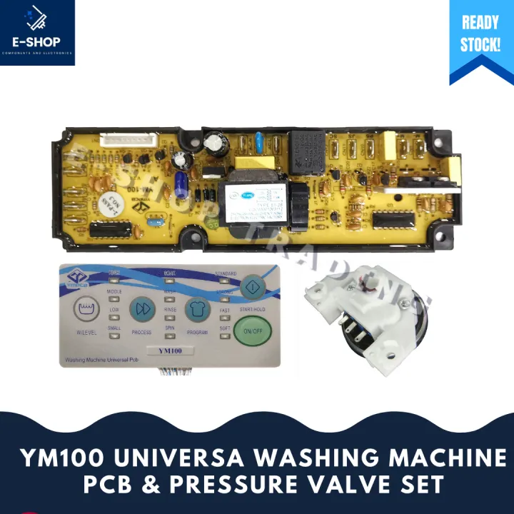 YM-100 MULTI WASHING MACHINE PCB BOARD WITH WATER PRESSURE VALVE | Lazada