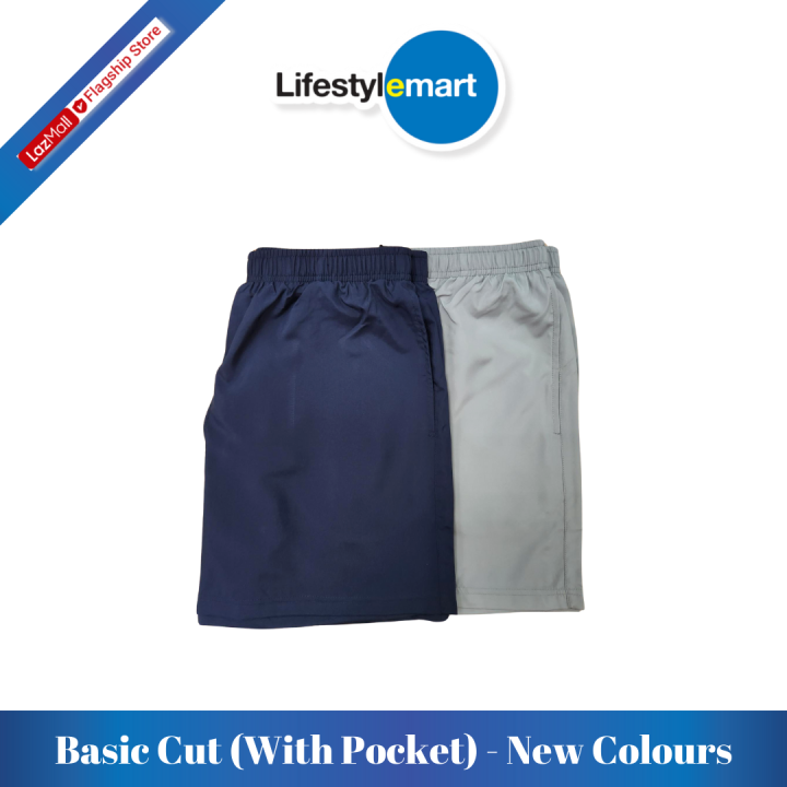 [Lifestylemart] Basic Cut Running Trunks with Pockets (NEW COLOURS ...