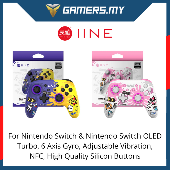 IINE Nintendo Switch / Switch OLED Splatoon Wireless Controller Gamepad ...