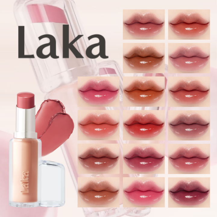 [Laka] Bonding Glow Lipstick (Total 16 colors) A glass ball-like luster ...