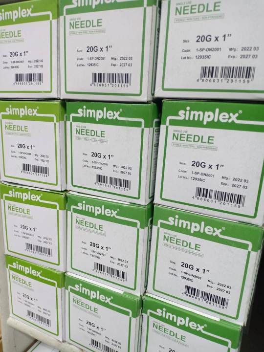 Disposable Hypodermic Needle 100's , SIMPLEX | Lazada PH