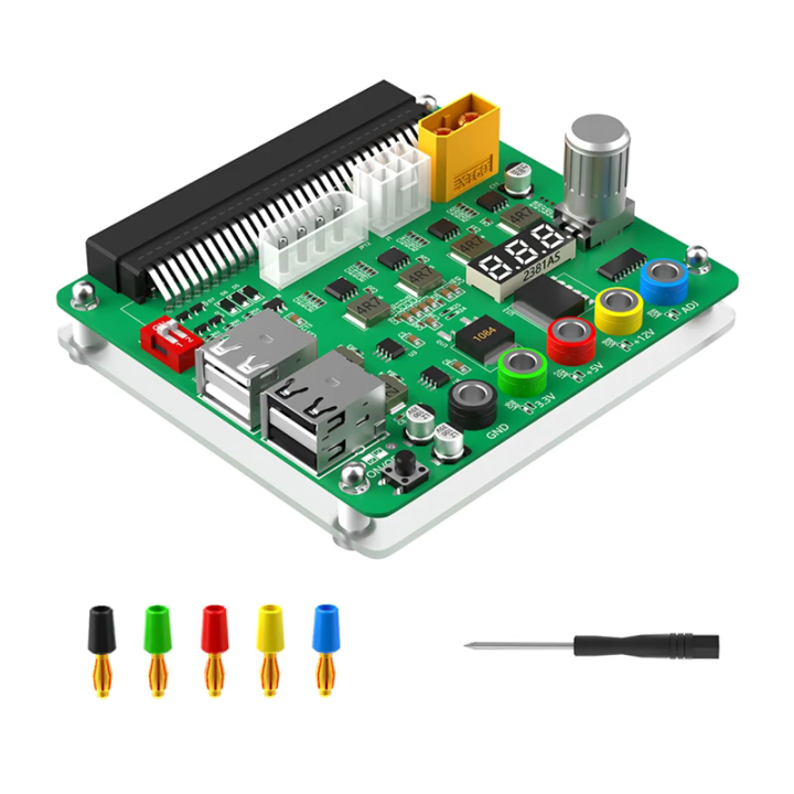 Power Supply Breakouts Boards Module with 4Pc USB2.0 Port Computer ...