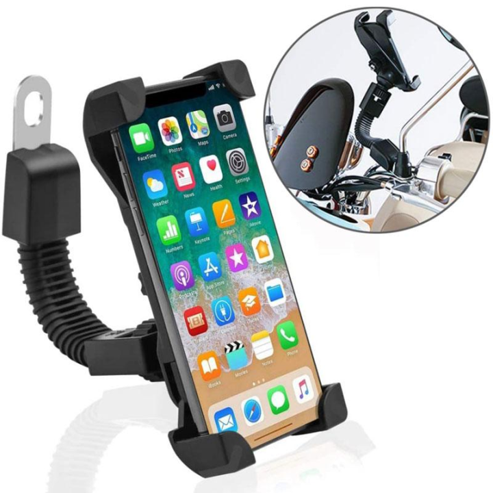 Motorcycle Phone Holder For iPhone Huawei Mobile Phone Stand Handlebar ...