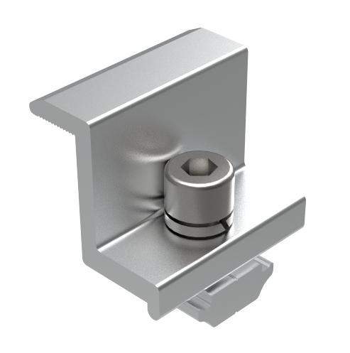 Solar Panel Aluminum Solar End Clamp PV Mounting Bracket Z Clips for ...