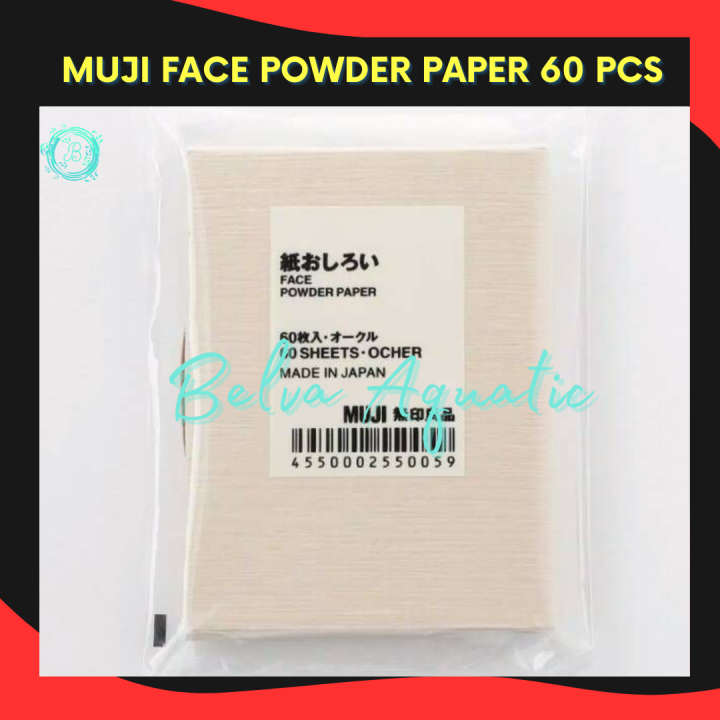 MUJI FACE POWDER PAPER Bedak Wajah Bentuk Kertas Original Muji Jepang ...