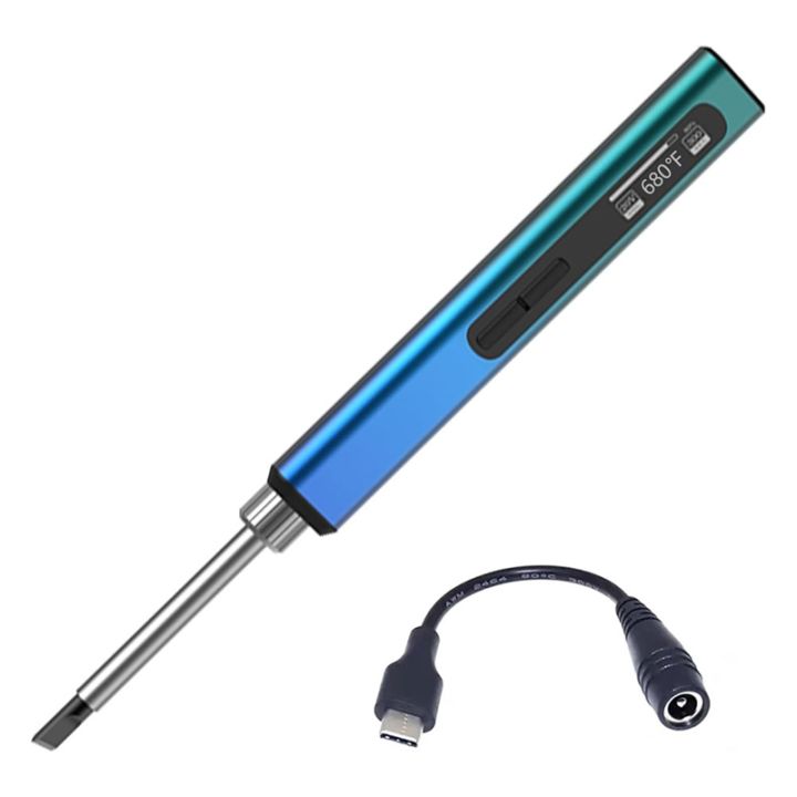 (RFZG) Smart Portable Soldering Iron with USB-C Charging, with OLED ...