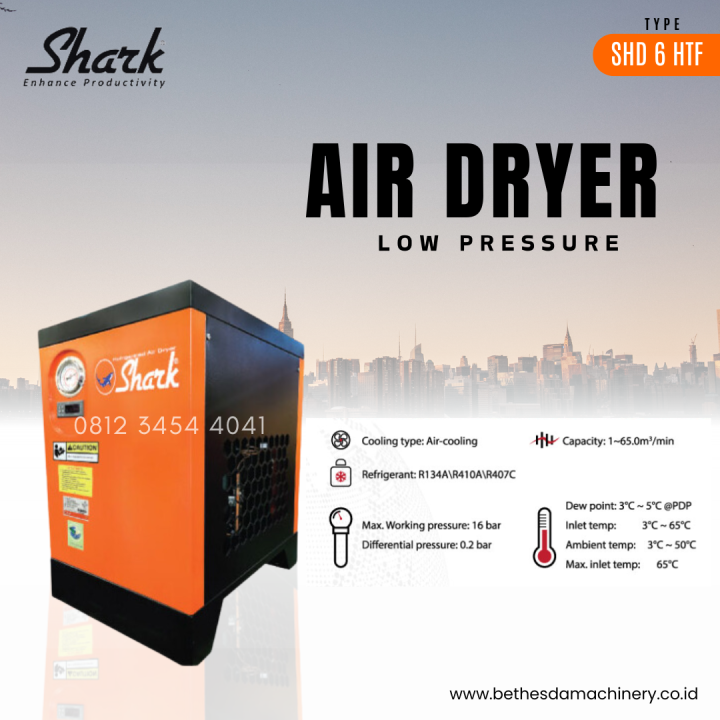 Dryer Shark 1 Phase SHD 85 HTF 1.8 kw Air Compressor | Lazada Indonesia