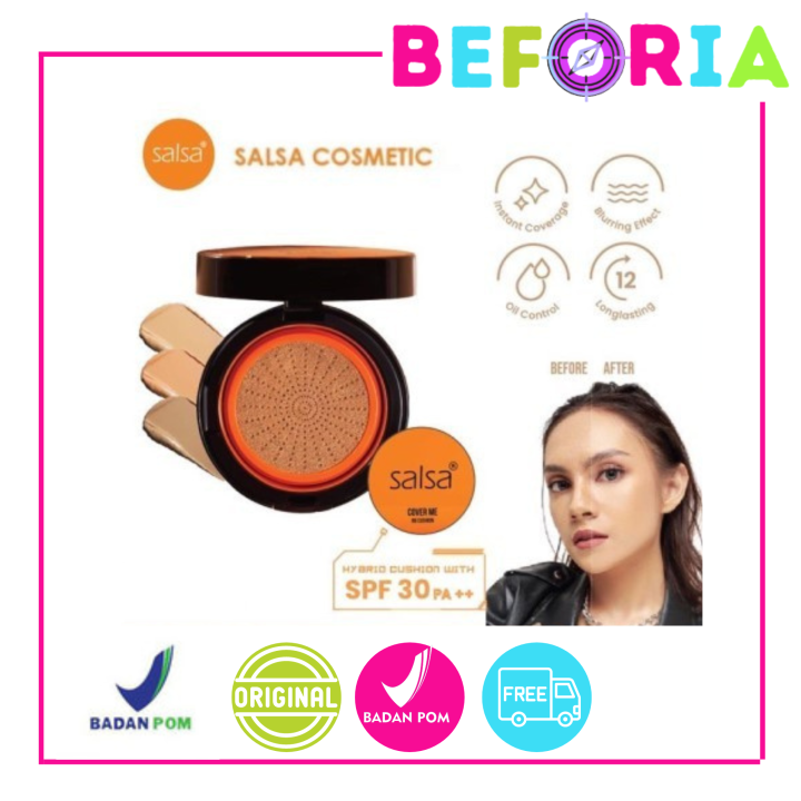SALSA Cover Me BB Cushion - Semi Matte with Red Algae Niacinamide ...