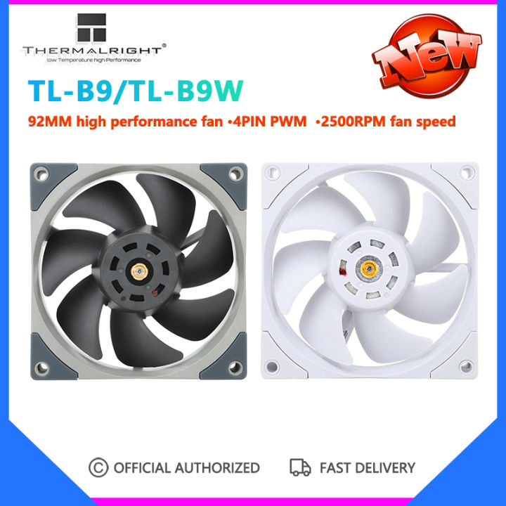 Thermalright TL-B9/B9W Cooling Fan 92mm 4PIN PWM High performance air pressureFan 2500 RPM ...