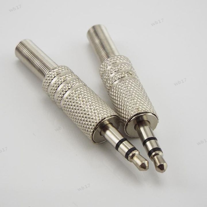 Metal 3.5mm 2 Ring 3 Poles Stereo Jack Plug 3.5mm 1/8 inch Female Audio ...