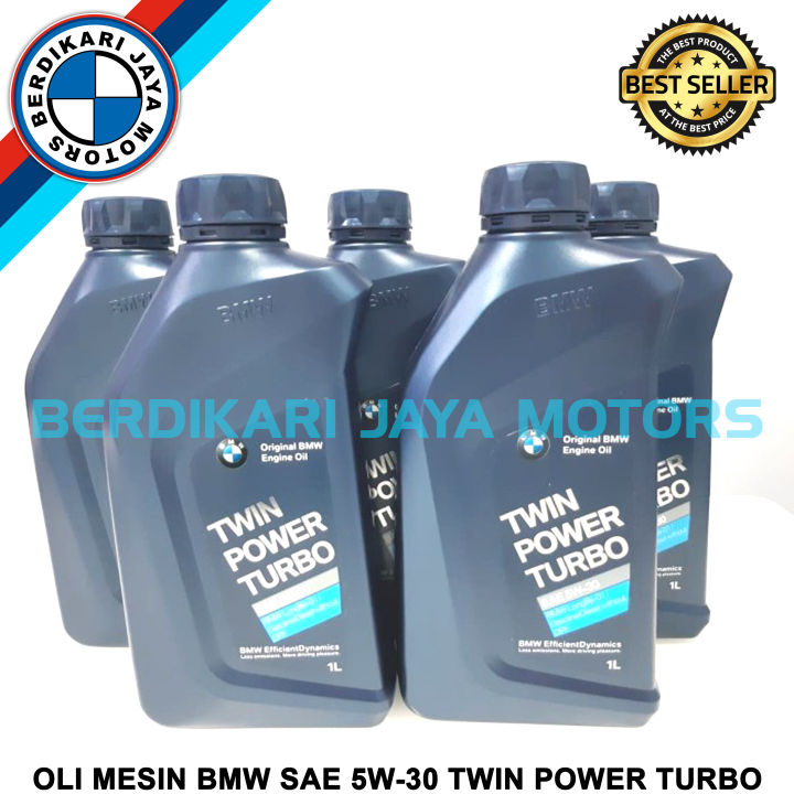 ENGINE OIL OLI MESIN BMW SAE 5W-30 5W - 30 TWIN POWER TURBO TWINPOWER ORIGINAL BMW | Lazada ...