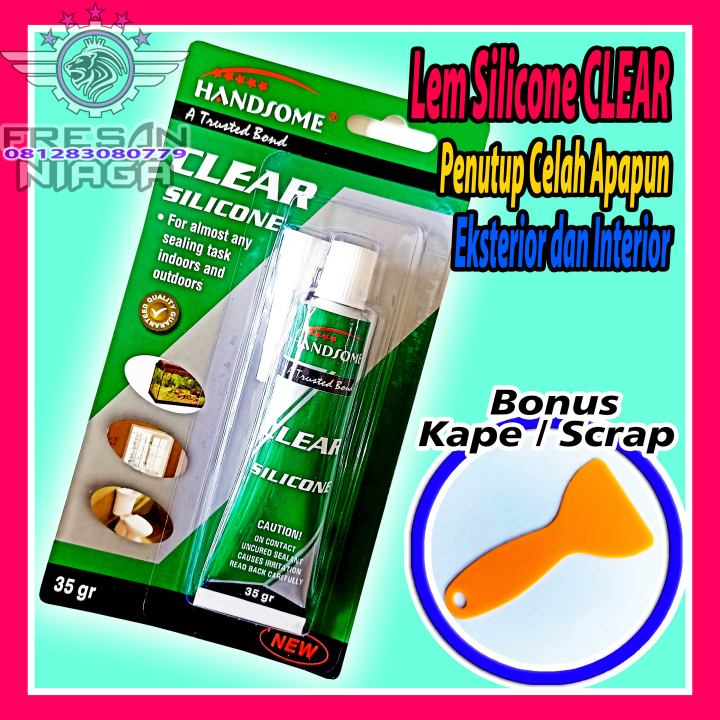 Lem Kaca Akuarium Lem Karet Silikon Transparan Silicone Rubber Sealant ...