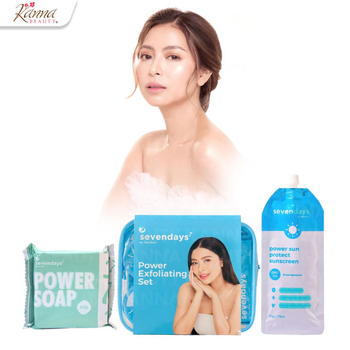 SEVENDAYS Power Sun Protect / Exfoliating Set / Power Soap | Sunscreen ...