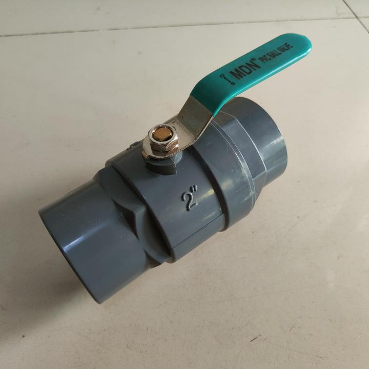 Stop Kran Pvc Gagang Besi Polos 2" Inci / Ball Valve Balvalep Paralon ...