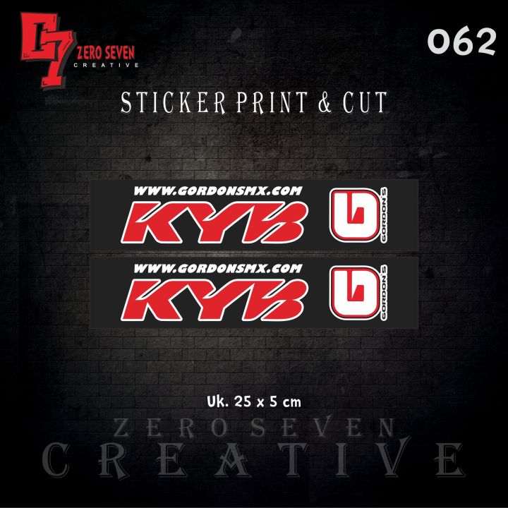 STIKER KYB GORDON / STIKER RACING / STIKER MOTOR / STIKER AESTHETIC ...