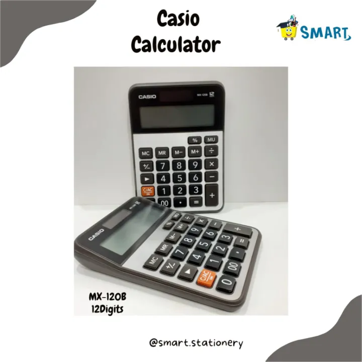CASIO CALCULATOR MX-120B 12 DIGITS | Lazada Indonesia