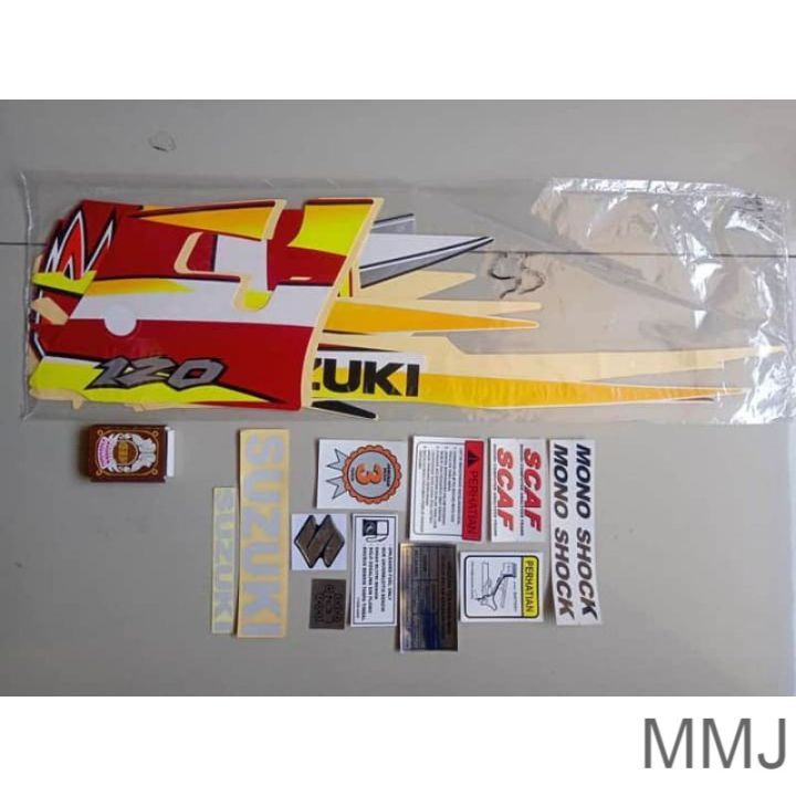 Sticker Stripping satria hiu lscm malaysia merah putih | Lazada Indonesia